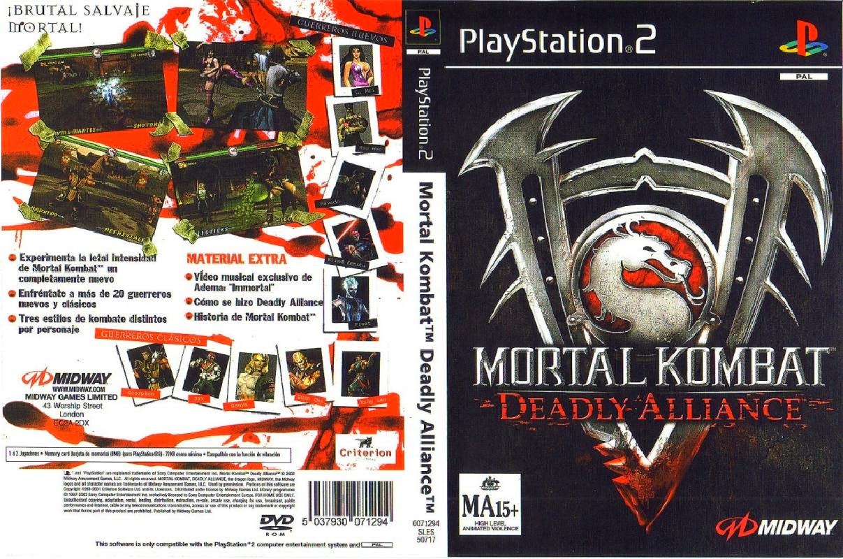Coleccion Caratulas PS2: Mortal Kombat Deadly Alliance